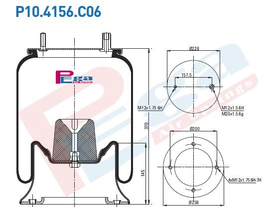P1015 AM AIR SPRING - Truck Spare Parts - Metalforce Sdn Bhd