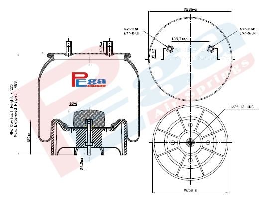 AS8091 AM AIR SPRING - Truck Spare Parts - Metalforce Sdn Bhd
